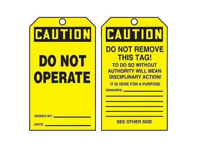 Click here for ACCUFORM TAR130 Caution Tag By The Roll  General S... prices