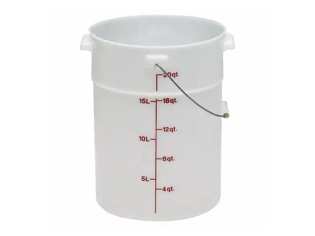 Click here for CAMBRO CAPWB22148 5-1/2 gal. Pail  White  Polyethy... prices