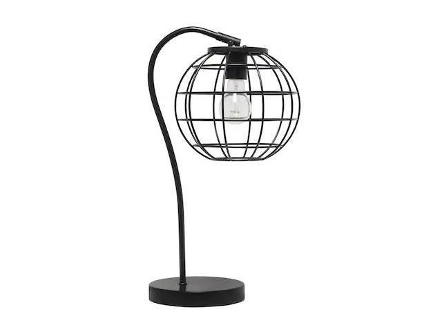 Click here for Lalia Home Arched Metal Cage Table Lamp  Black prices