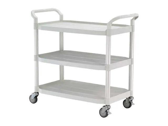Click here for ZORO SELECT 35KT26 Dual-Handle Utility Cart with L... prices