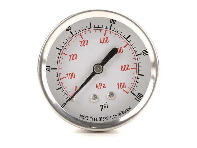 Click here for ZORO SELECT 4FMW5 Commercial Pressure Gauge  0 to... prices