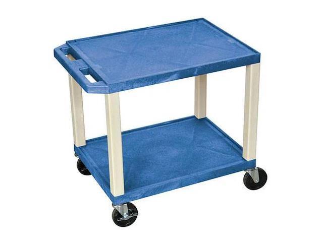 Click here for ZORO SELECT WT26BU Utility Cart with Lipped Plasti... prices