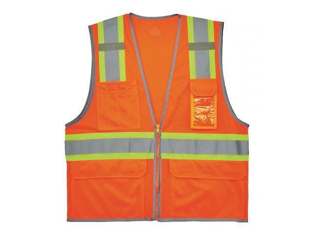 Click here for ERGODYNE 8246Z-S Two-Tone Hi-Vis Safety Vest 5XL C... prices