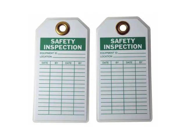 Click here for ZORO SELECT 5KR79 Tag  Safety  Polyester  3 in H x... prices