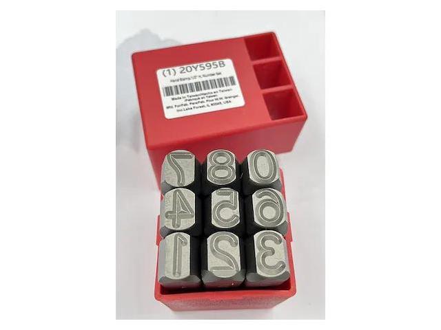 Click here for ZORO SELECT 20Y595 Hand Stamp 1/2 In Number Set prices