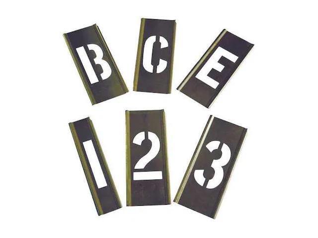 Click here for ZORO SELECT 6A231 Interlocking Stencil Numb & Lett... prices