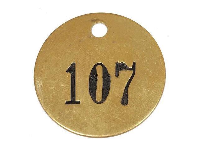 Click here for ZORO SELECT 1F028 Nbr Tag 1-1/2 x 1-1/2 In 101-125 prices