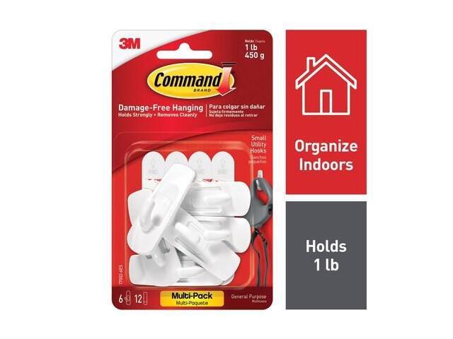Click here for COMMAND 17002 Hook Molded Plastic 5/8 In PK6 prices