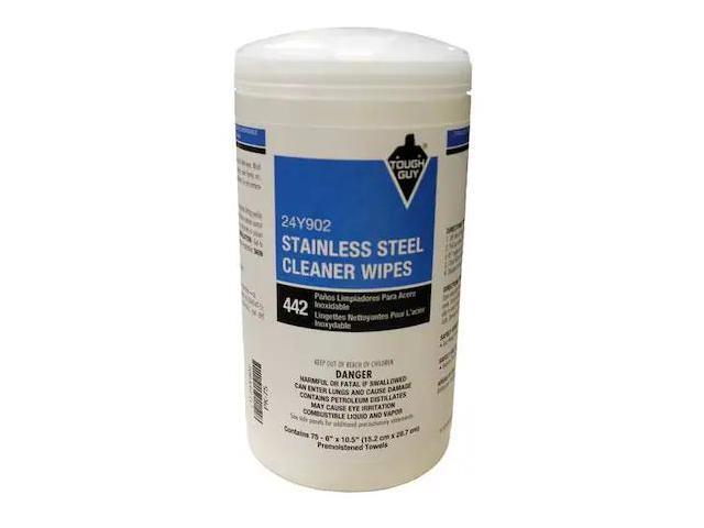 Click here for TOUGH GUY 24Y902 Stainless Steel Cleaner Wipes  6... prices