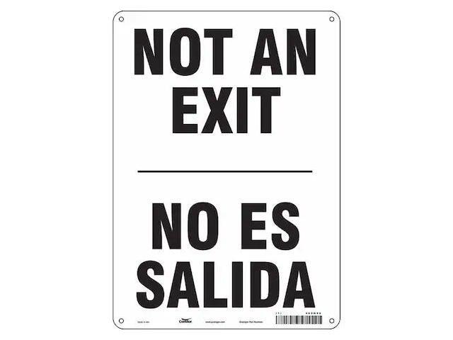 Click here for CONDOR 480H96 Not An Exit Sign  English  Spanish... prices