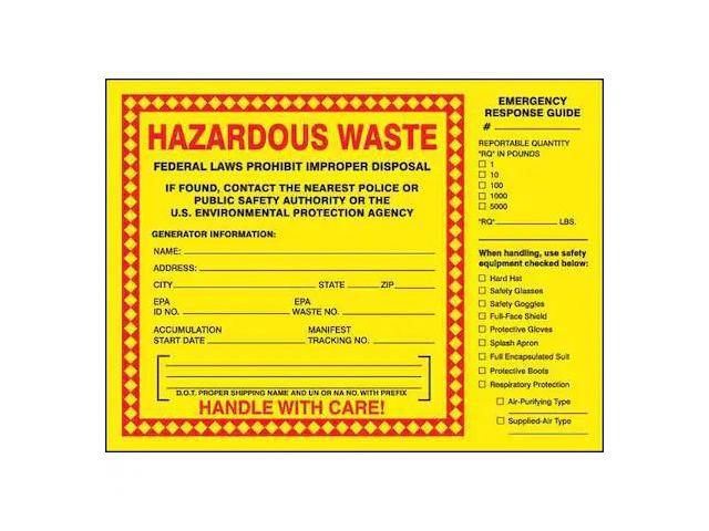 Click here for ACCUFORM MHZW27EVP Hazardous Waste Label 6 In. H P... prices