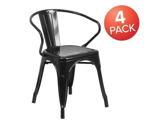 Click here for FLASH FURNITURE 4-CH-31270-BK-GG Black Metal Indoo... prices