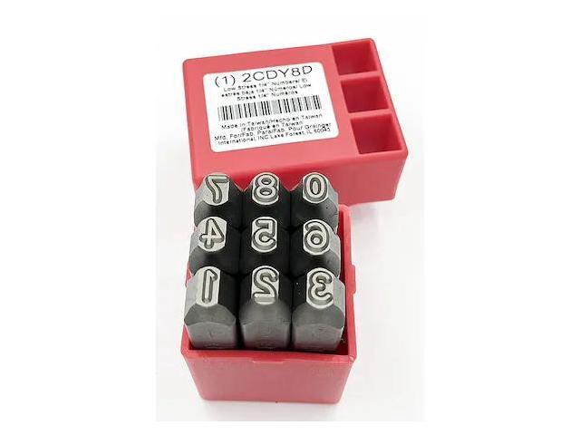Click here for ZORO SELECT 2CDY8 Number Set 1/4 In. H Steel prices