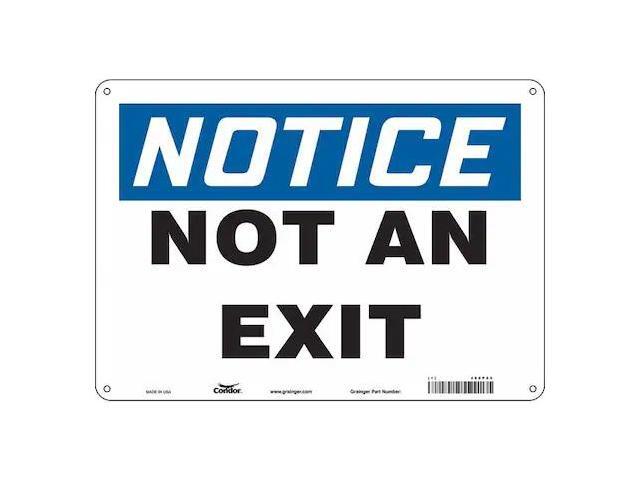 Click here for CONDOR 480P09 Exit Sign  Aluminum  14 W  10 H  Not... prices