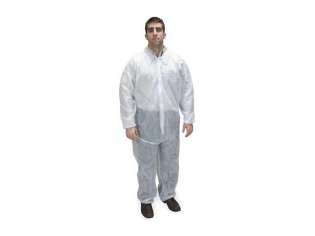Click here for CONDOR 2KTL3 Collared Disposable Coveralls  Xl  Wh... prices