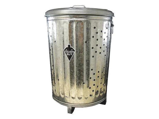 Click here for ZORO SELECT 34RY86 20 gal Round Steel Recycling Bi... prices