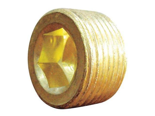 Click here for ZORO SELECT 6AYZ7 1/8 MNPT Brass Countersunk Plug prices
