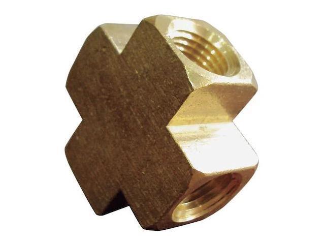 Click here for ZORO SELECT 6AYY9 Brass Cross  FNPT  3/8 Pipe Size prices