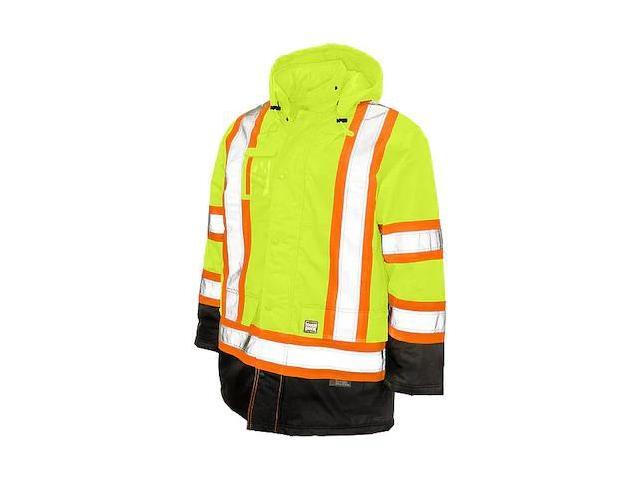 Click here for TOUGH DUCK S17611 Mens Hi-Vis Safety Parka  300D P... prices