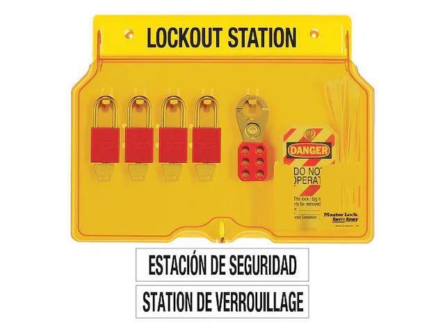 Click here for MASTER LOCK 1482BP1106 Lockout Station Filled 4 Pa... prices