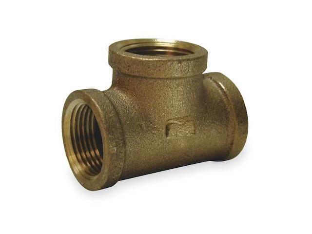 Click here for ZORO SELECT 1VEZ7 Tee Red Brass Tee  1 in Female N... prices