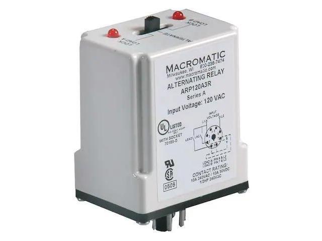 Click here for MACROMATIC ARP120A3R Alternating Relay DPDT 120VAC... prices