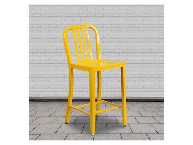 Click here for FLASH FURNITURE 2-CH-61200-24-YL-GG Yellow Metal O... prices