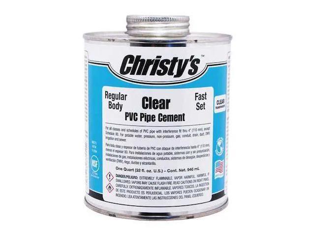 Click here for CHRISTYS RH-RCLV-QT-12 Pipe Cement Clear 32 oz. prices