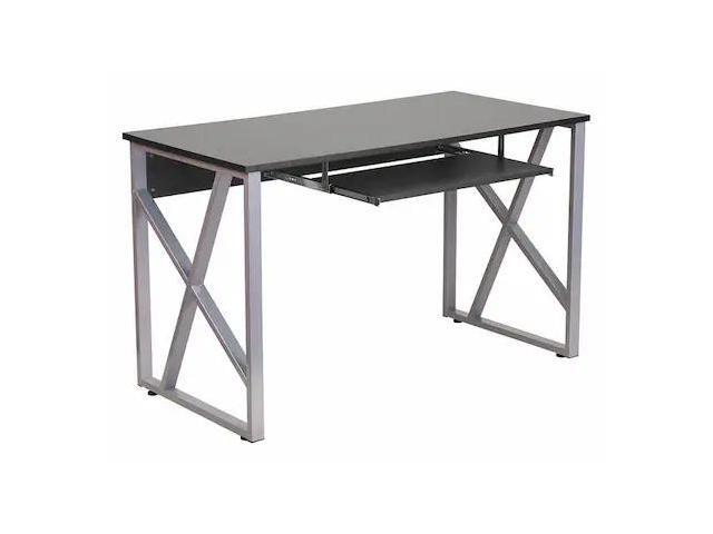Click here for Black Computer Desk with Pull-Out Keyboard Tray an... prices