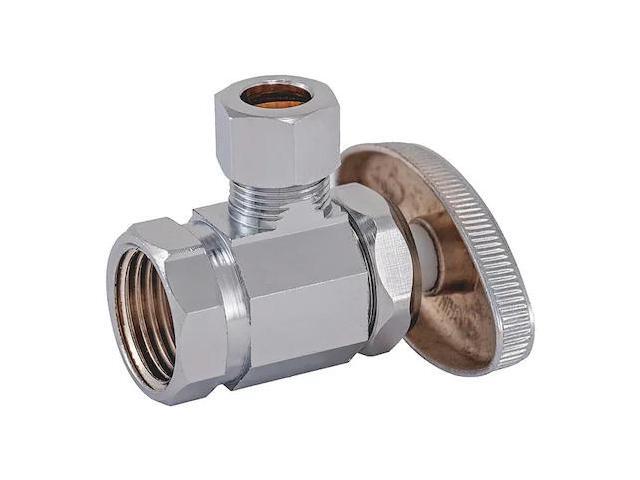 Click here for ZORO SELECT 04322LF Supply Stop 2-Way 1/2 Inlet 3/... prices