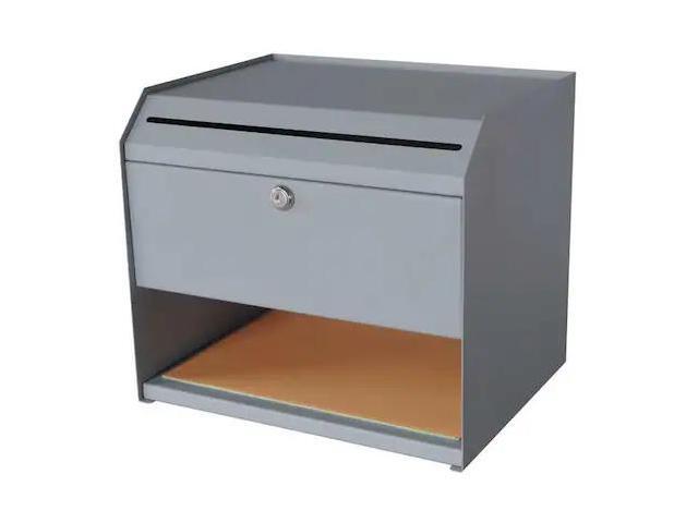 Click here for ZORO SELECT 2KEK2 Collection Box Steel Gray 10D prices