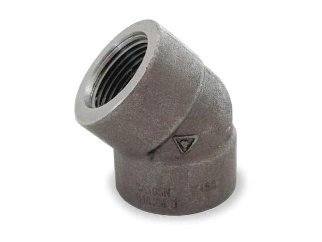 Click here for ZORO SELECT 1MMX1 Black Forged Steel 45 Degree Elb... prices