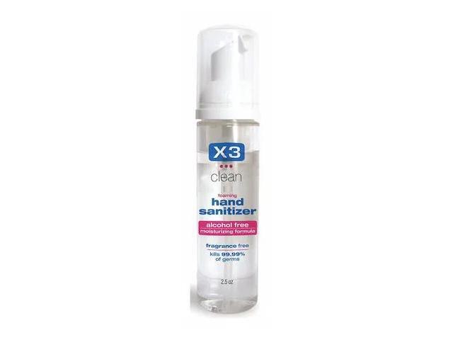 Click here for X3 10002 Hand Sanitizer Size 2.5 oz. Foam prices
