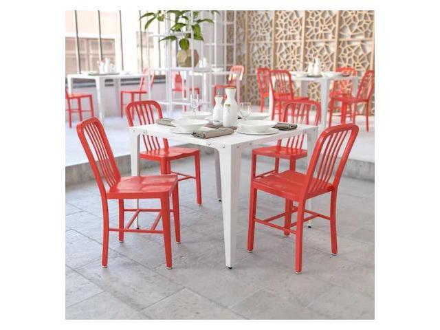 Click here for FLASH FURNITURE 2-CH-61200-18-RED-GG Red Metal Ind... prices