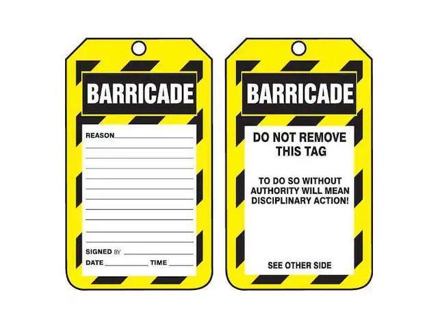 Click here for ACCUFORM TAB107CTP Barricade Tag 5-3/4 x 3-1/4 PK2... prices