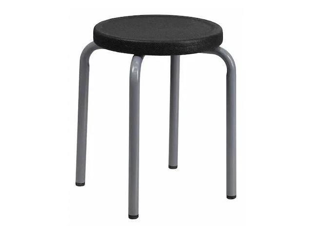 Click here for Stackable Stool with Black Seat and Silver Powder... prices
