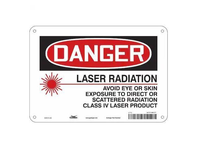 Click here for CONDOR 451R67 Laser Warning Sign  7 in H  10 in W... prices