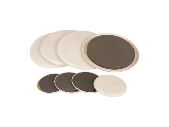 Click here for ZORO SELECT 10G206 Furn. Glides Self-Stick Rd 3-1/... prices