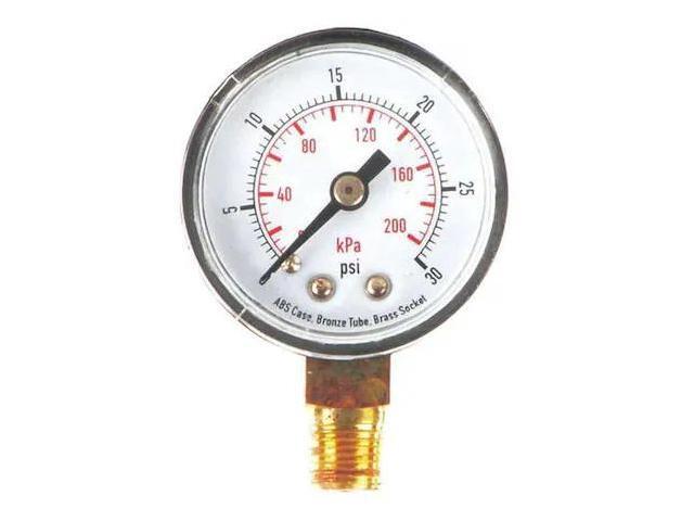 Click here for ZORO SELECT 4FLP9 Commercial Pressure Gauge  0 to... prices