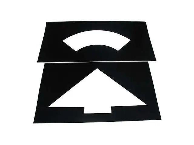 Click here for ZORO SELECT 3W634 Traffic Stencil  Symbol  Curved... prices