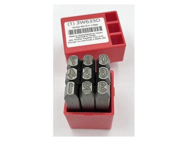 Click here for ZORO SELECT 3W639 Number Set 1/4 In. H Steel prices