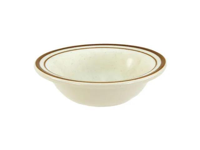 Click here for CRESTWARE SC31 Fruit Dish  4 oz.  Ceramic Brown Sp... prices