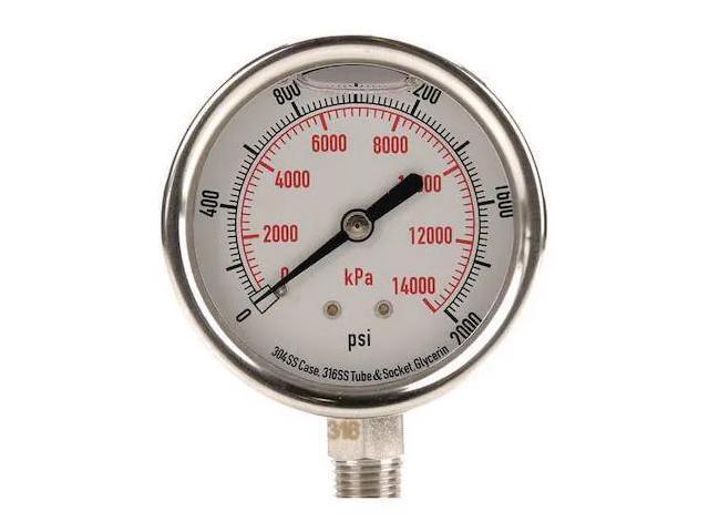 Click here for ZORO SELECT 4CFJ2 Commercial Pressure Gauge  0 to... prices