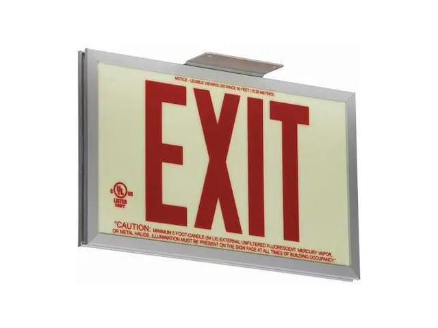 Click here for ZORO SELECT GRAN11411 Exit Sign 7 1/2 in x 13 in P... prices