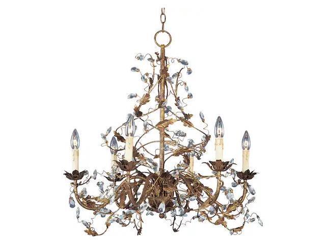 Click here for MAXIM 2851EG Elegante 6-Light 26.5 Wide Etruscan G... prices