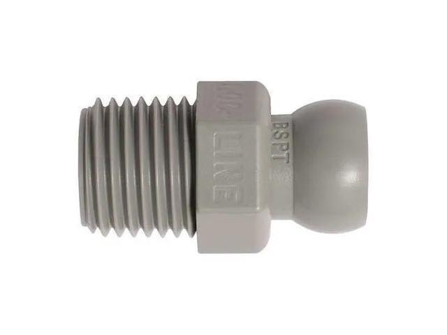 Click here for LOC-LINE 49438-G BSPT Connector  Gray  1/4  PK50 prices