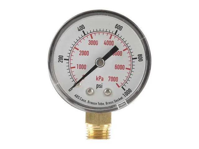 Click here for ZORO SELECT 4FLU7 Pressure Gauge Test 2 In prices