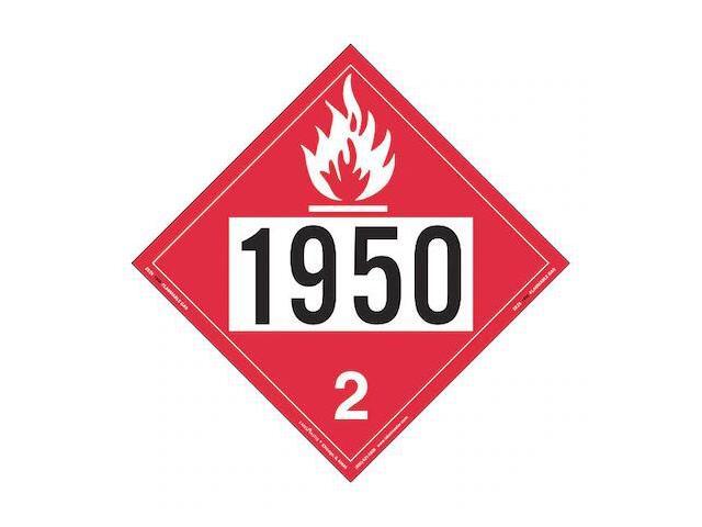 Click here for LABELMASTER ZEZ81950 Flammable Gas Placard UN 1950... prices