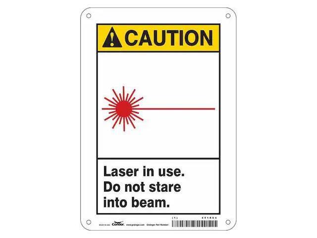 Click here for CONDOR 451R04 Radiation & Laser Sign  10 in H x 7... prices