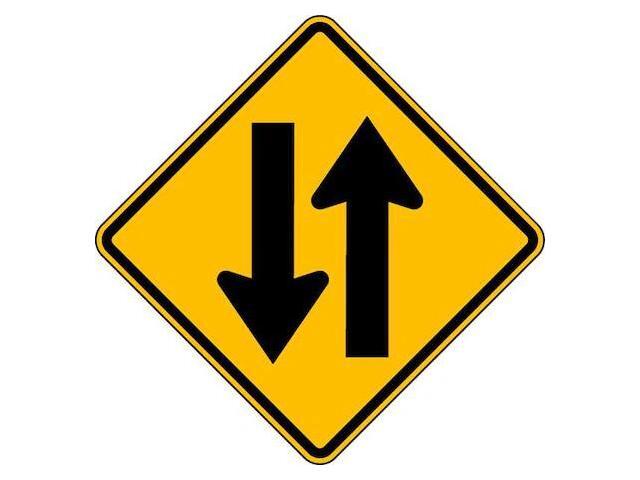 Click here for LYLE W6-3-24DA Traffic Sign 24 x 24In BK/YEL DMD G... prices